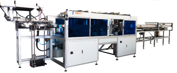 AUTOMATIC ROUNDING, CUTTING, PIN-INSERTING M/C