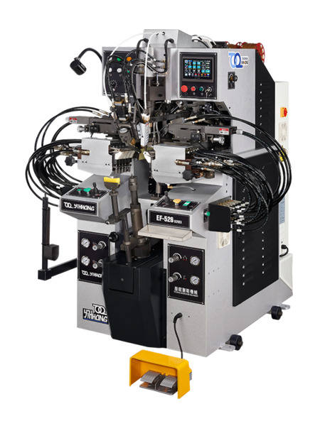 Computerized Fully Automatic Heel Seat & Side Cement Lasting Machine