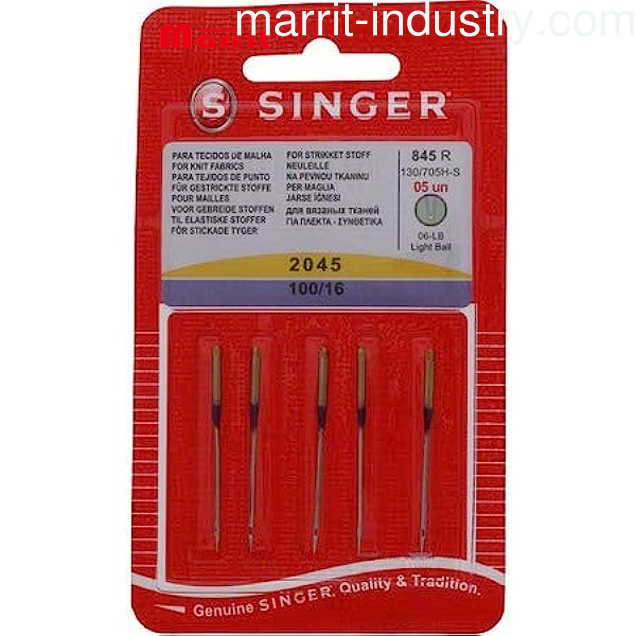 SINGER 2045 UNIVERSAL (15X1, HAX1, 130/705H)BALL POINT YELLOW MACHINE ...