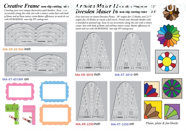 Creative Frame cutting ruler , Dresden Maker 12, Dresden Maker 16, Non ...