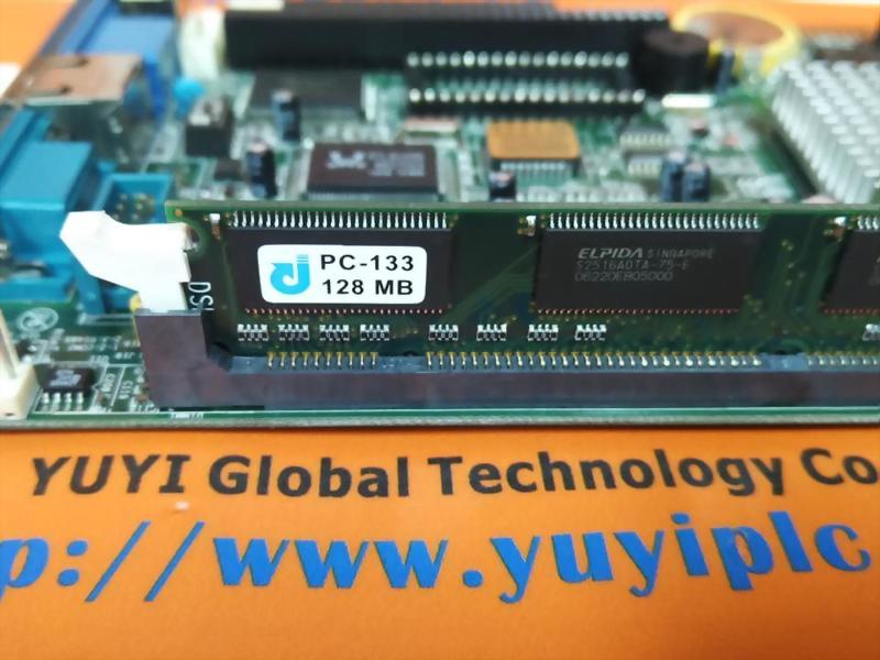 HALF-SIZE IAS-BUS CPU CARD KCM1 W/ RTL8100B W/ 128MB RAM