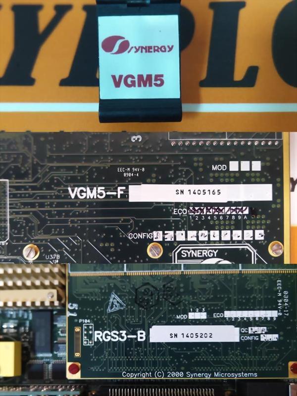 SYNERGY MICROSYSTEMS VGM5 / VGM5-F VME BOARD