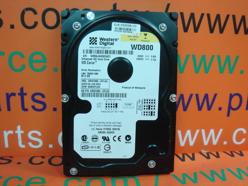 WESTERN DIGITAL WD800BB-00FJA0 80GB IDE