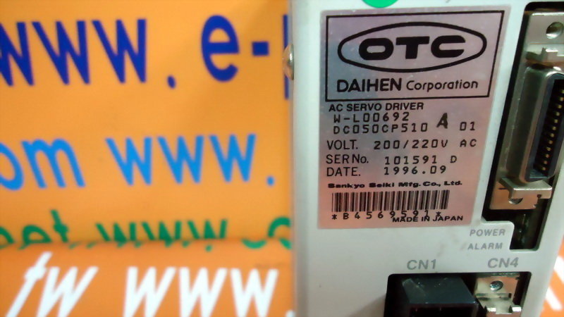 DAIHEN OTC W-L00692 DC050CP510 AC SERVO DRIVER