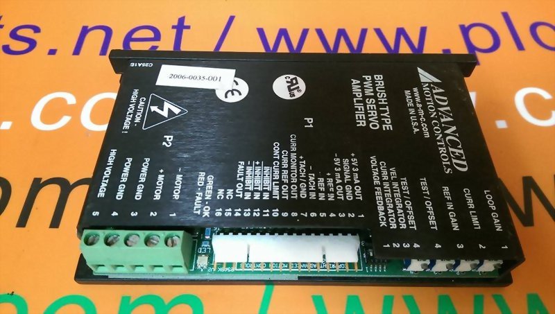 ADVANCED MOTION CONTROL BRUSH TYPE PWM SERVO AMPLIFIER