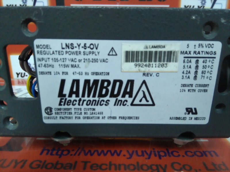 LAMBDA REGULATED POWER SUPPLY LNS-Y-5-OV
