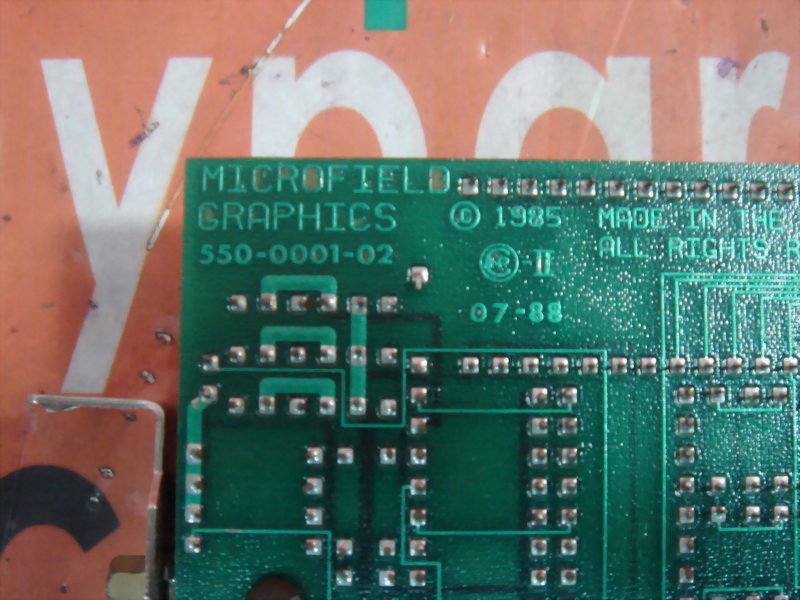 MICROFIELD GRAPHICS 550-0001-02