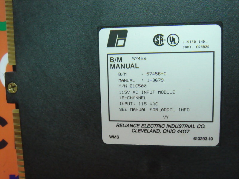 RELIANCE ELECTRIC 57456-C / 115V AC INPUT MODULE