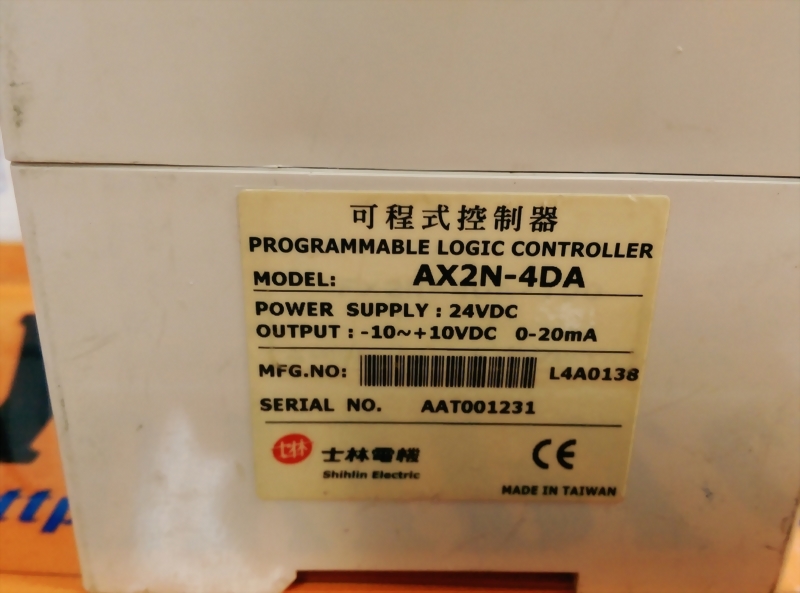 SHIHLIN ELECTRIC AX2N-4DA PROGRAMMABLE CONTROLLER