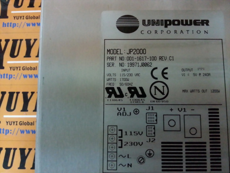 UNIPOWER JP2000 POWER SUPPLY