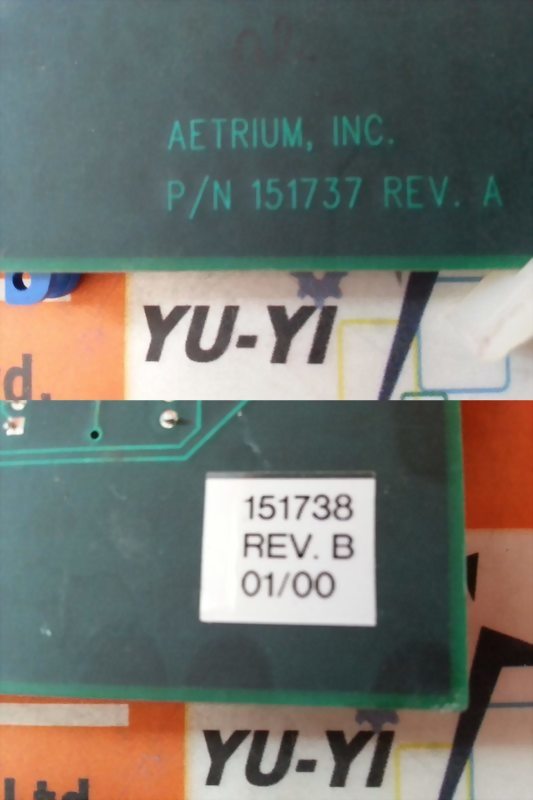 AETRIUM 151738 REV.B / 15737 REV.A BOARD