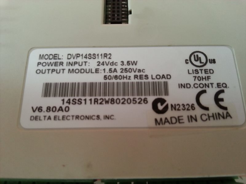 DELTA DVP-14SS DVP14SS11R2 PROGRAMMABLE CONTROLLER