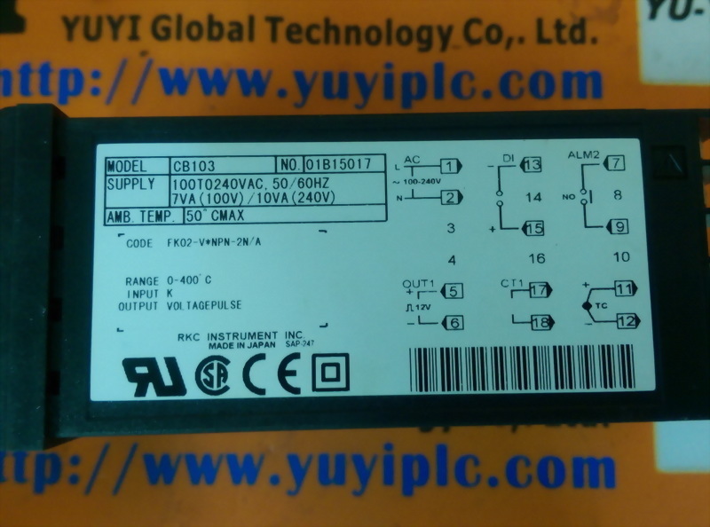 RKC CB100 CB103 TEMPERATURE CONTROLLER