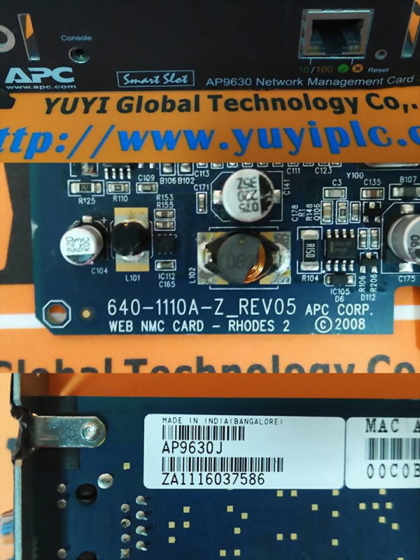 APC AP9630 NETWORK MANGEMENT CARD AP9630J