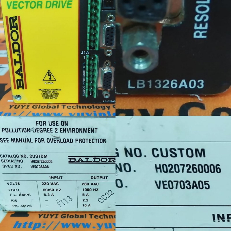 BALDOR VECTOR DRIVE VE0703A05