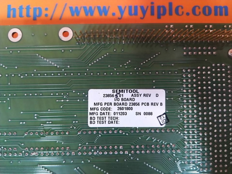 MFG PER BOARD 23856 PCB REV.B 2601800 SEMITOOL
