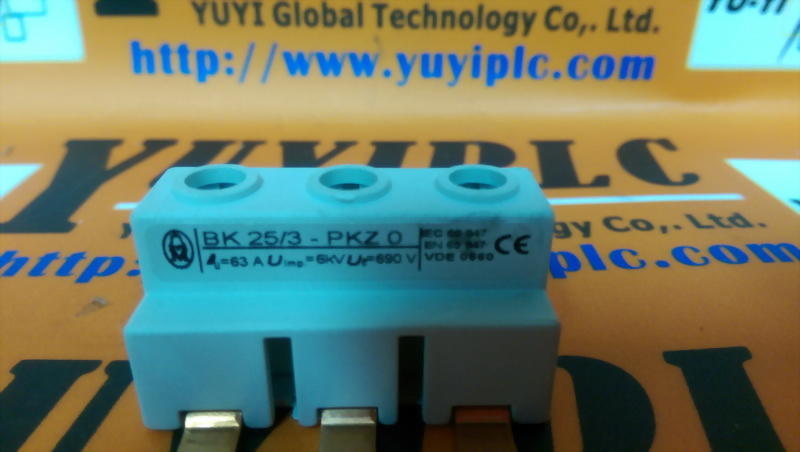 MOELLER BK25/3-PKZ0 CONNECTOR FEEDER TERMINAL