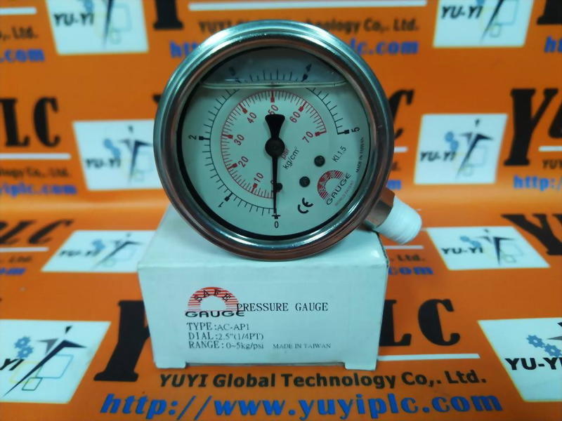 SAFE AC-AP1 LIQUID FILLED PRESSURE GAUGE 0-5KG/PSI