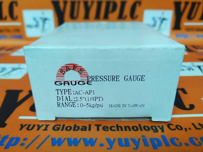 SAFE AC-AP1 LIQUID FILLED PRESSURE GAUGE 0-5KG/PSI