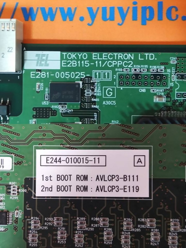 TEL TOKYO E2B115/CPPC2 BOARD E2B115-11/CPPC2