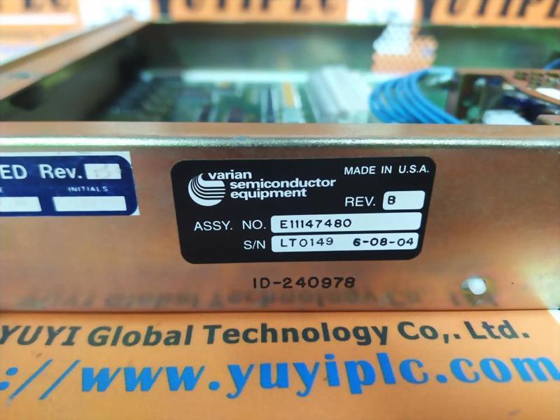 VARIAN E11147480 ANALOG/DIGITAL 3A31 I/O INTERFACE MODULE