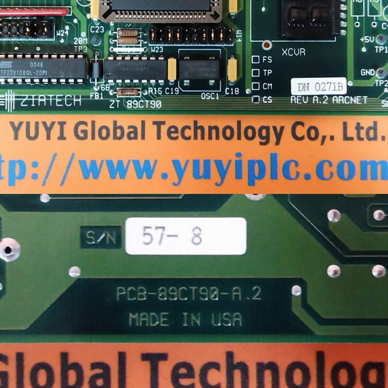ZIATECH ZT 89CT90 CPU BOARD ARCNET REV.A2