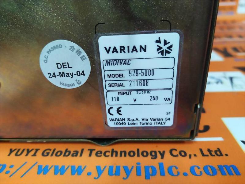 VARIAN 929-5000 MIDIVAC ION PUMP CONTROLLER