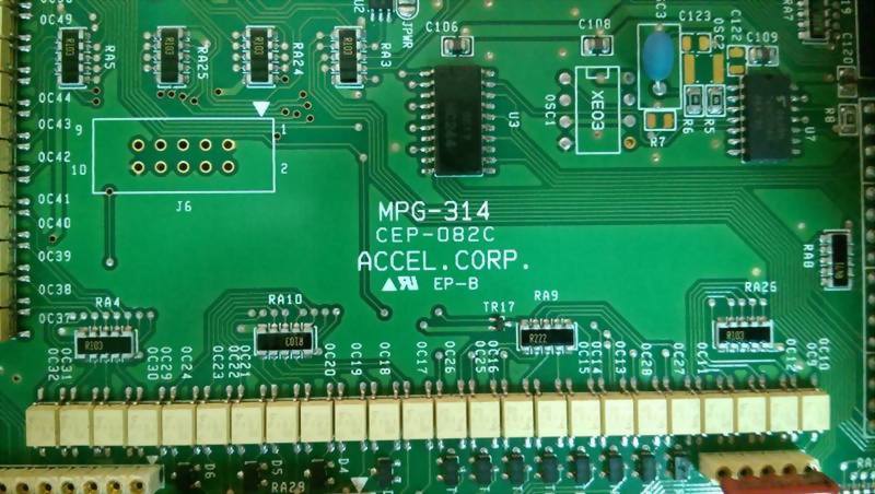 ACCEL. CORP. PCB PG BOARD MPG-314 CEP-082C