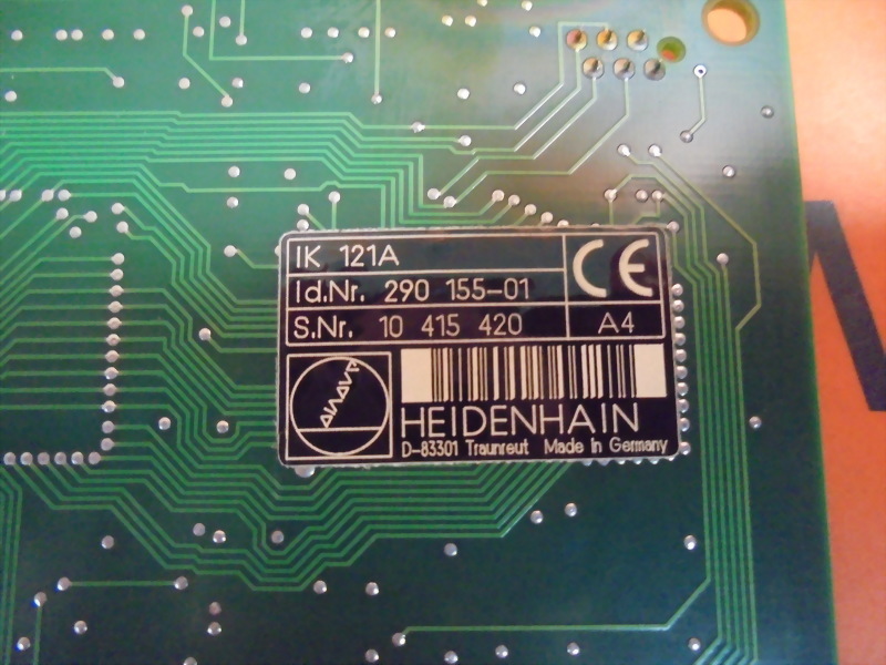 HEIDENHAIN 1K 121A CONTER CARD D-83301