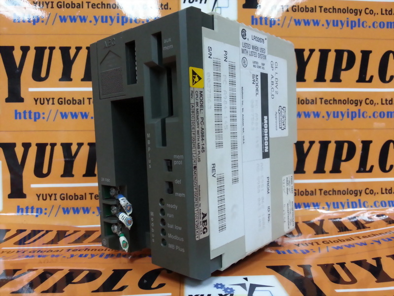 MODICON PC-A984-145 CPU 8K MEMORY WITH MB PLUS
