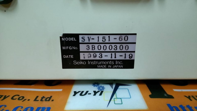 SEIKO INSTRUMENTS SV-151-60 CONTROLLER
