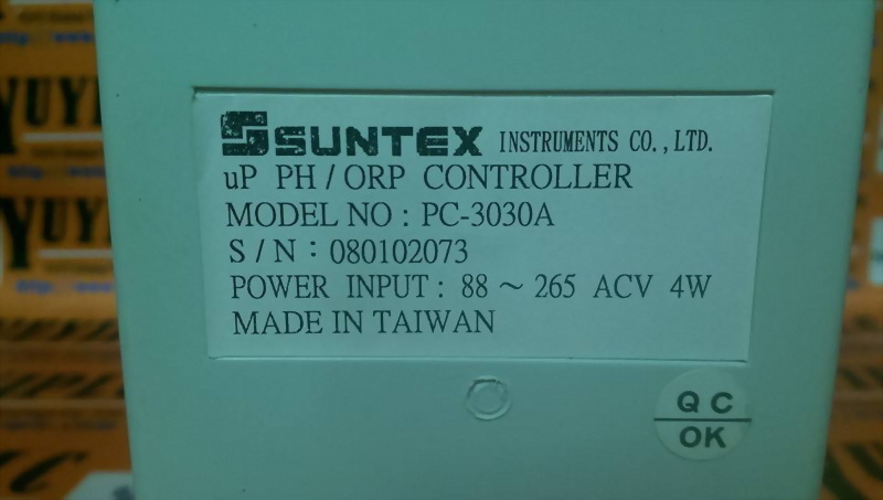 SUNTEX PC-3030A UP PH / ORP CONTROLLER