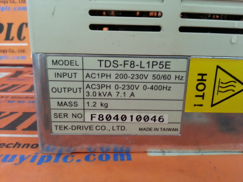 TEK-DRIVE TDS-F8-L1P5E AC DRIVE