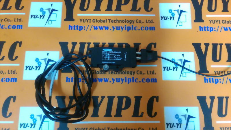 BANNER 08001-1172-000-06 OPTICAL FIBER AMPLIFIER