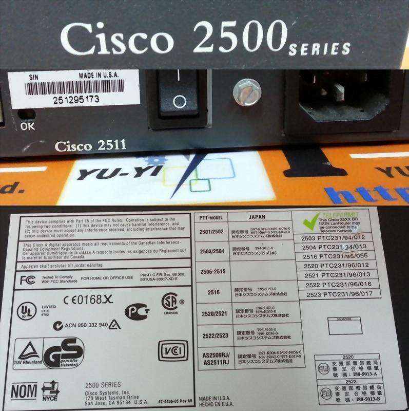 CISCO 2500 SERIES ROUTER 2511