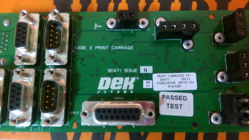 DEK 181471 NODE 3 PRINT CARRIAGE