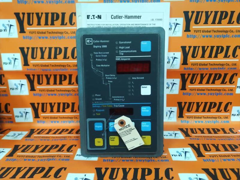 EATON CUTLER-HAMMER DT3000 PROTECTIVE RELAY