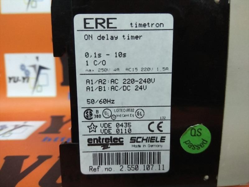 ENTRELEC 2.550.107.11 ON DELAY TIMER