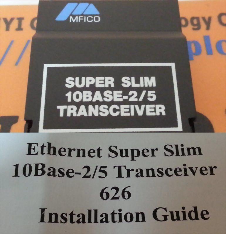 ETHERNET SUPER SLIM 10BASE-2/5 TRANSCEIVER -NEW