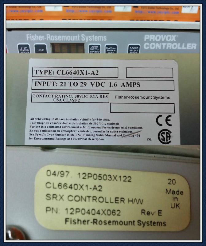 FISHER-ROSEMOUNT SYSTEMS PROVOX CONTROLLER CL6640X1-A2