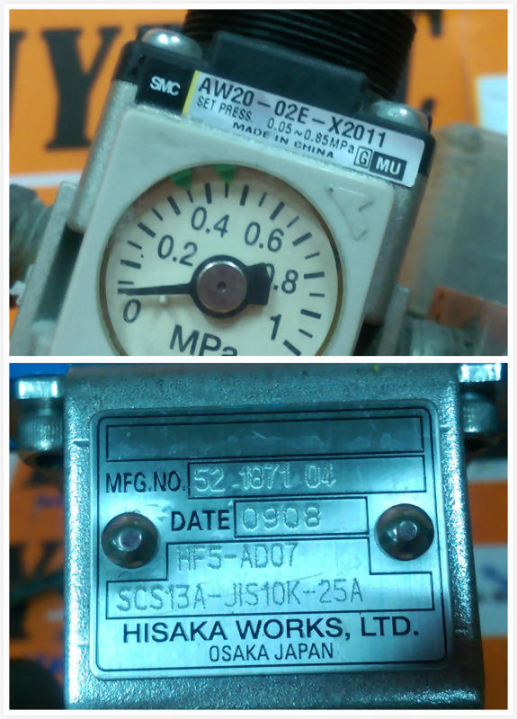 HISAKA HF5-AD07-SCS13A-JIS10K-25A W/AW20-02E-X2011 VALVE