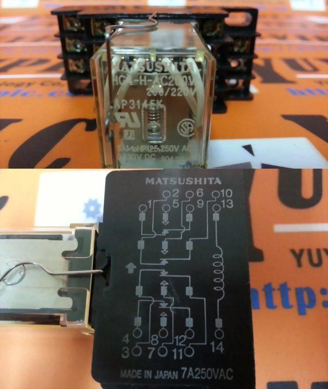 MATSUSHITA HC4-H-AC200V RELAY / 7A250VAC