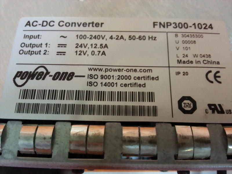 POWER-ONE FNP300-1024 AC-DC CONVERTER
