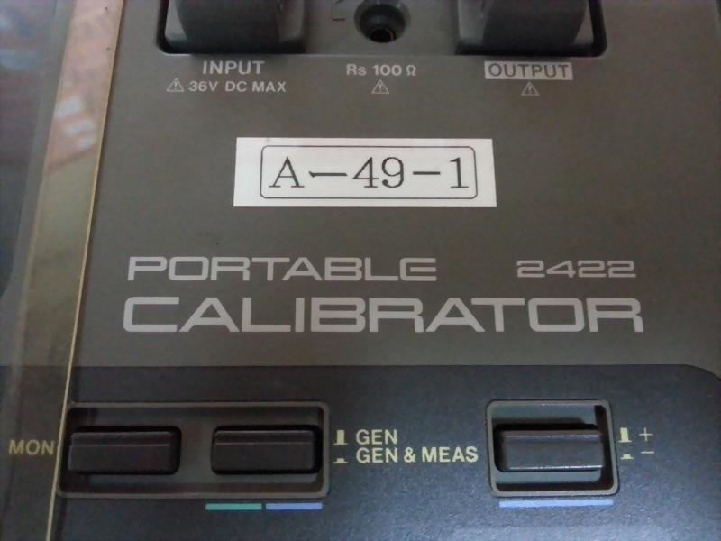 YOKOGAWA PORTABLE 2422 CALIBRATOR