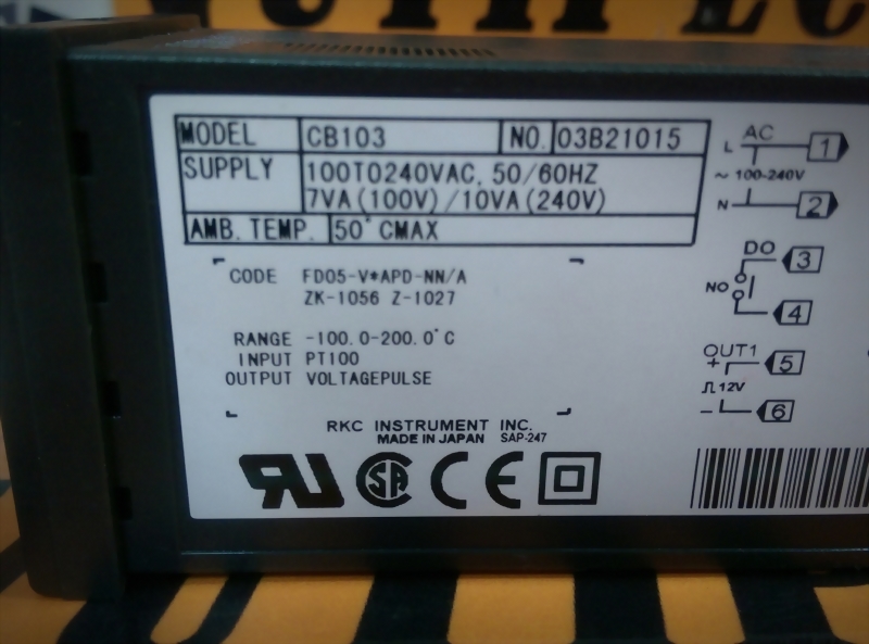 RKC CB103 TEMPERATURE CONTROLLER