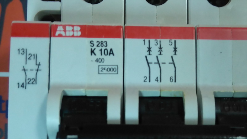 ABB MINIATURE CIRCUIT BREAKERS S283 K10A