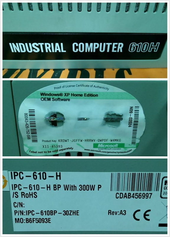 ADVANTECH 610H INDUSTRIAL COMPUTER