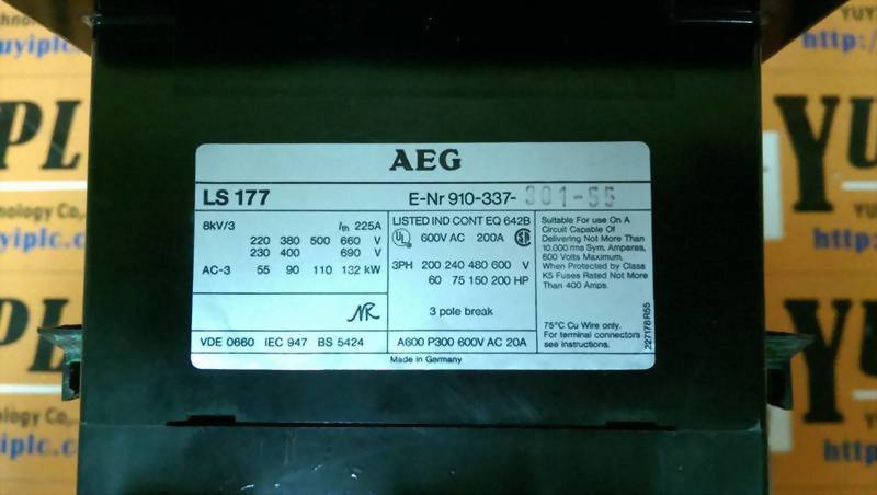 AEG LS177 3-PHASE CIRCUIT BREAKER