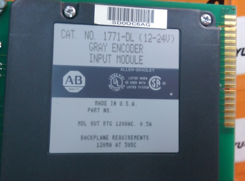 A-B 1771-DL(12-24V) GRAY ENCODER INPUT MODULE