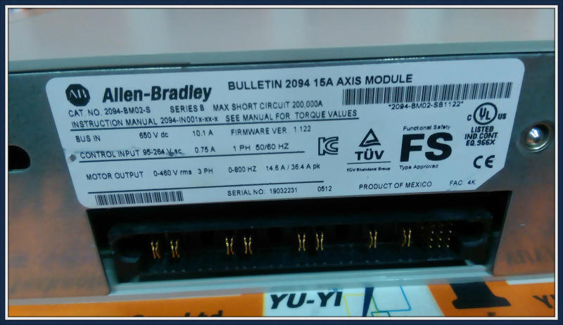 ALLEN-BRADLEY KINETIX 6000 AXIS MODULE 2094-BM02-S